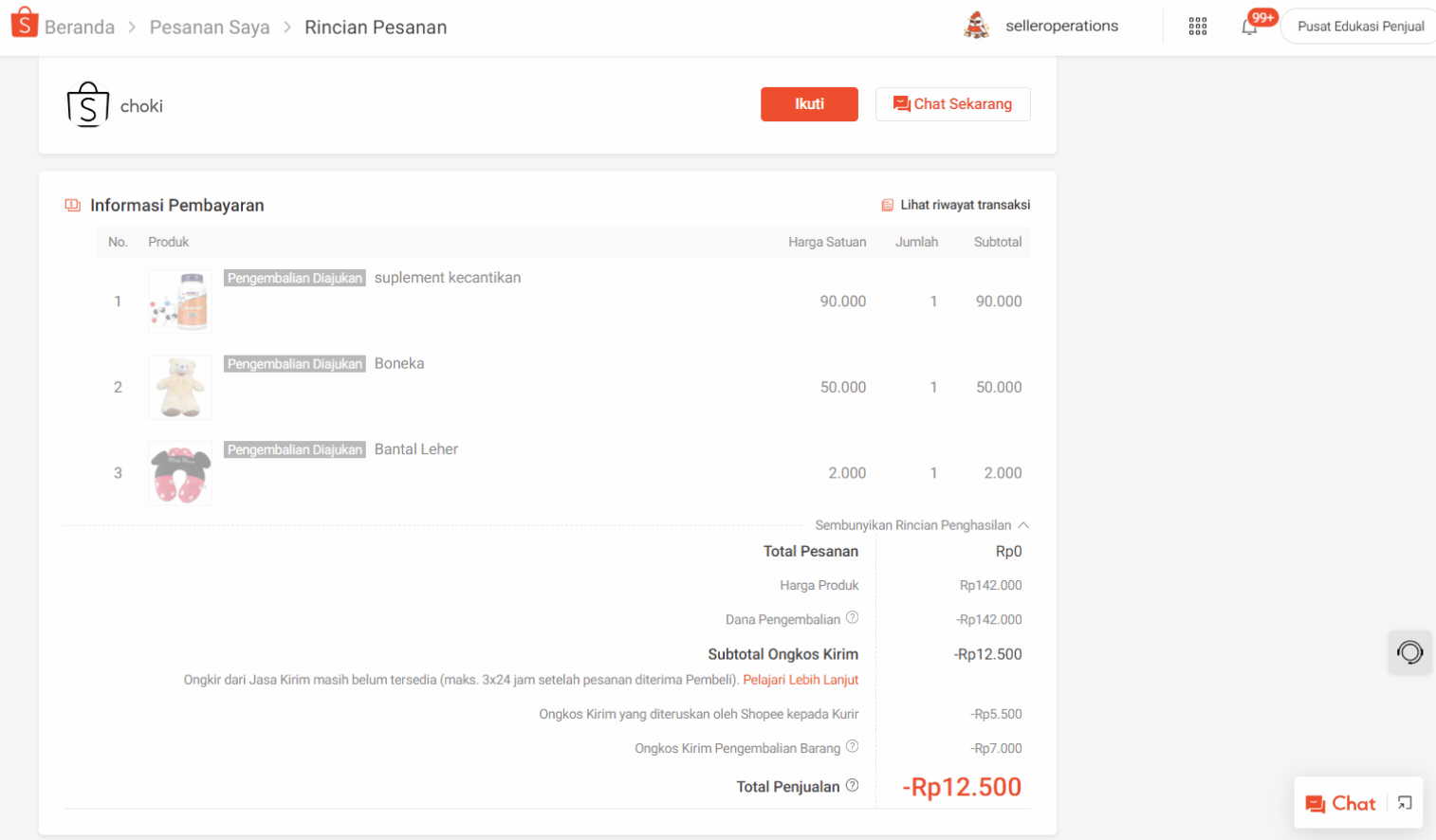 Biaya Ongkos Kirim Pengembalian Barang/Dana | Pusat Edukasi Penjual Shopee Indonesia