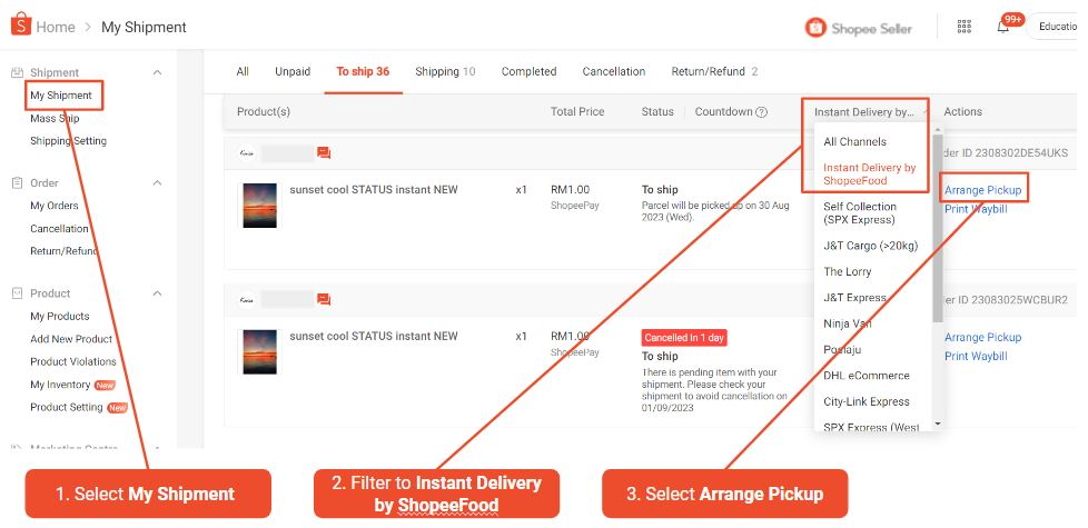 Introduction to Instant Delivery by Shopee Food (Shopee Supported ...