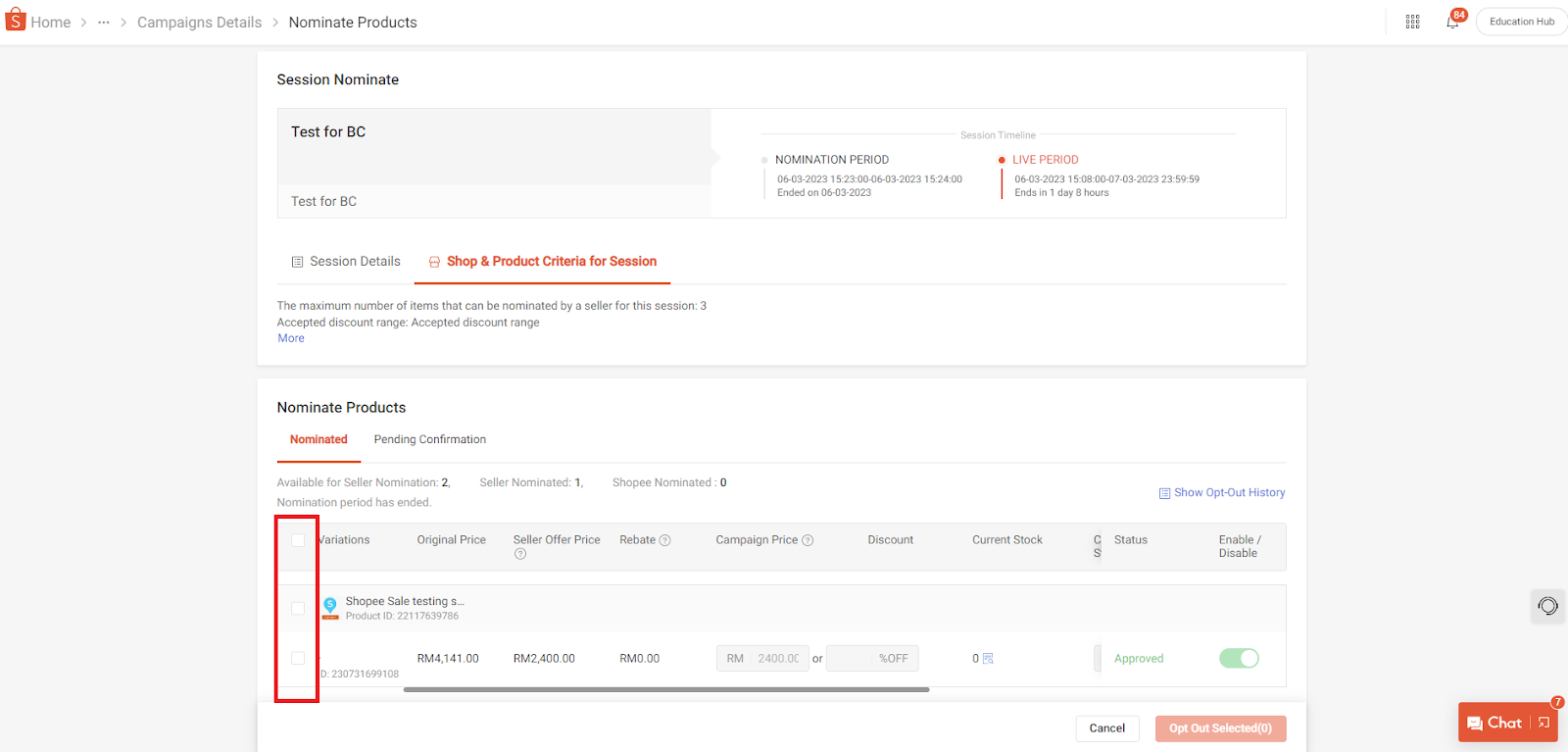 How do I opt my products out of a campaign? | Shopee MY Seller ...