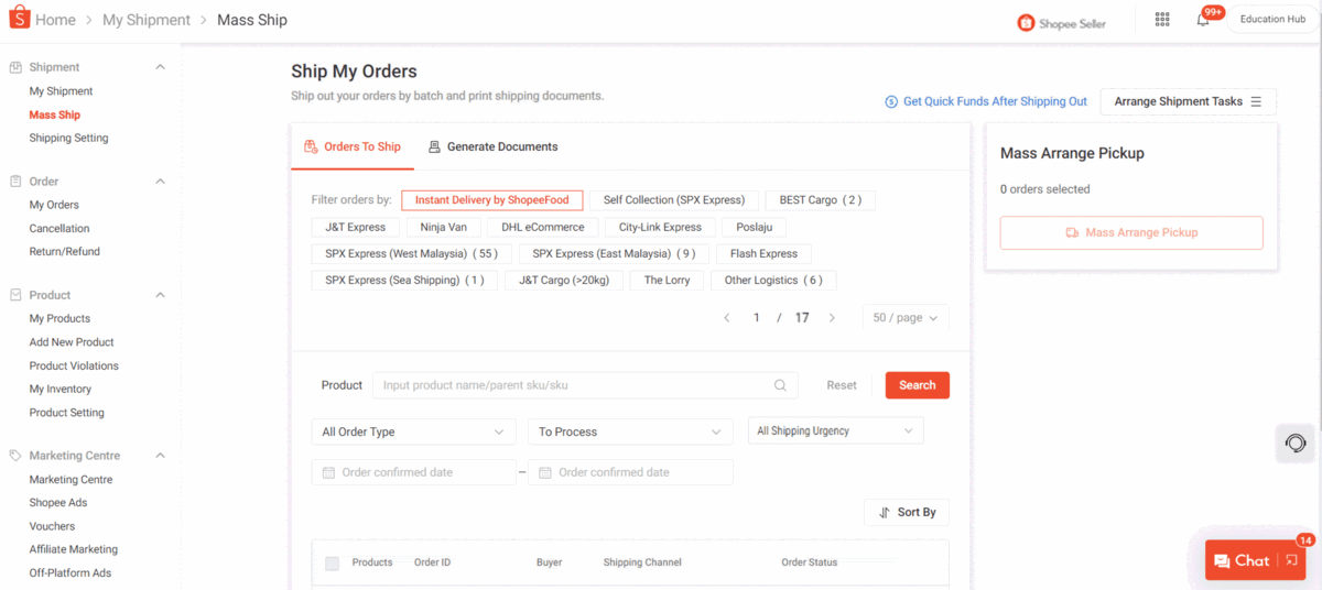 Mass ship with SSL partners | MY Seller Education [Shopee]