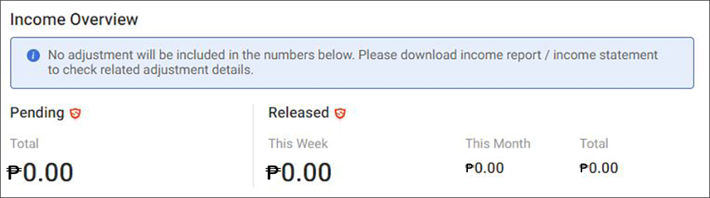 Using Income Overview | Shopee PH Seller Education Hub