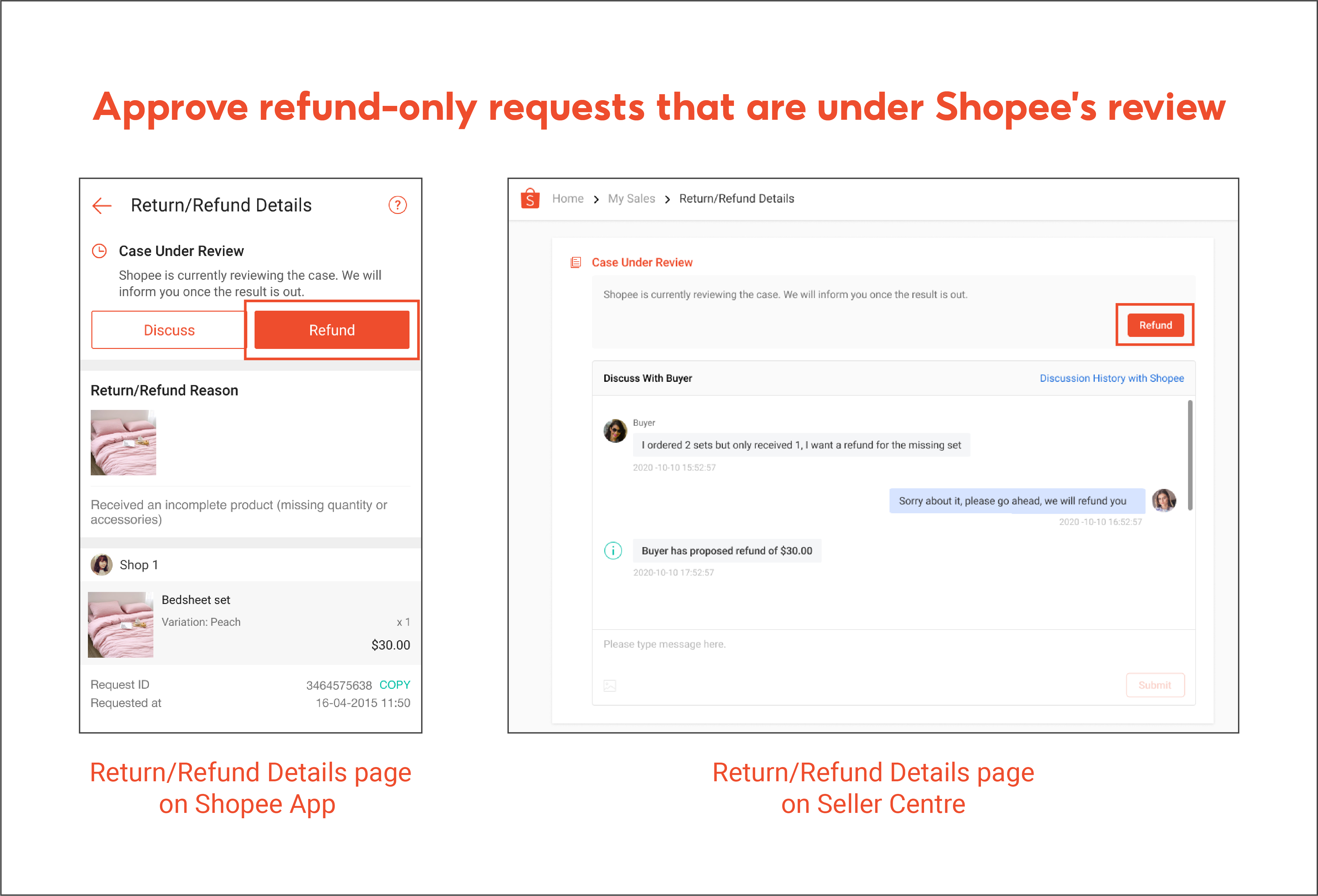 Respond to Mall return/refund requests | SG Seller [Shopee]
