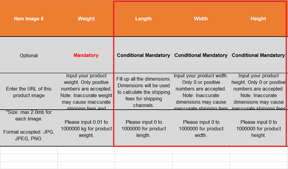 Mandatory “Parcel Size” field for Product Listings | Shopee SG Seller ...